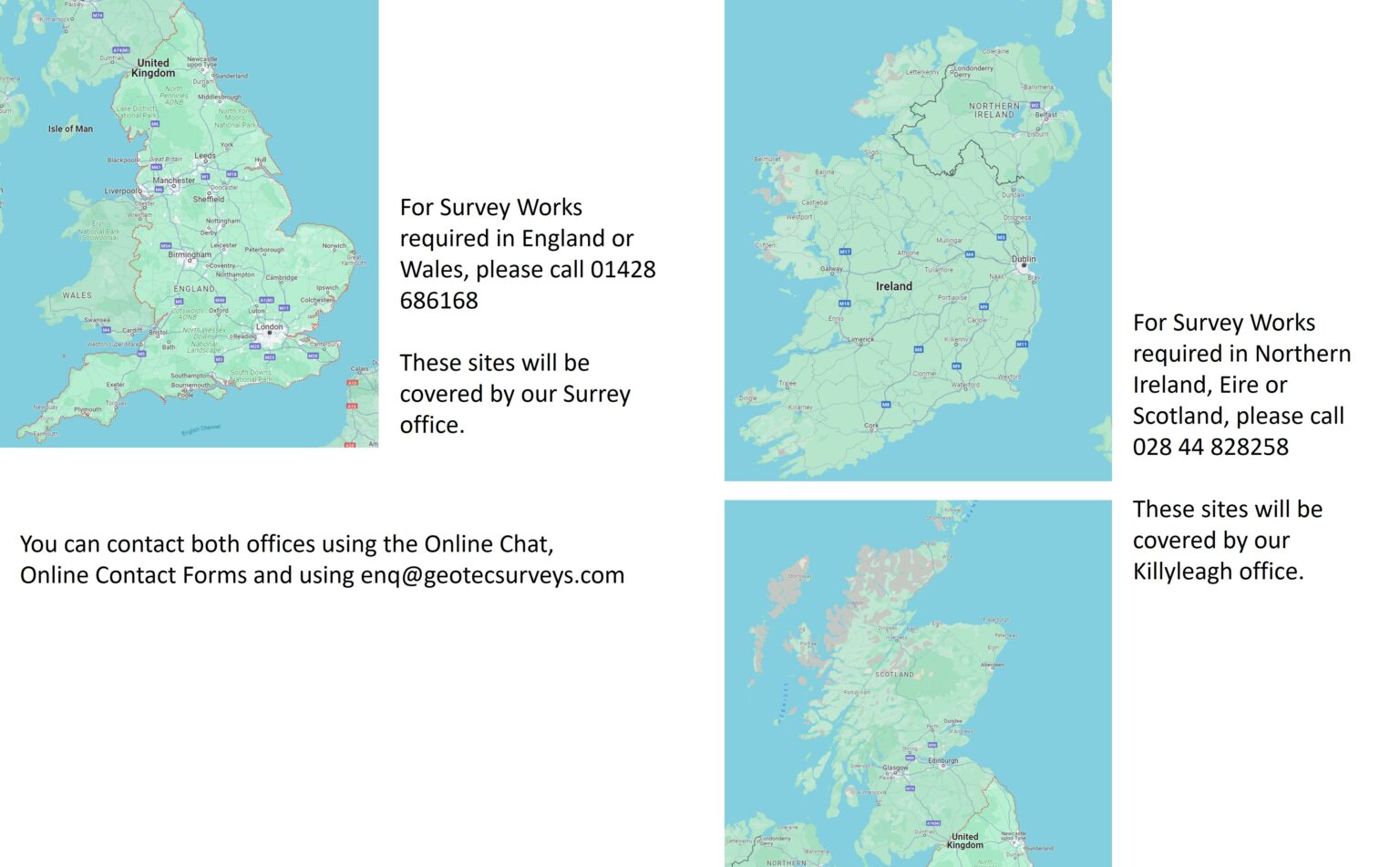Get in touch with GEOTEC Surveys Utility & GPR Specialists